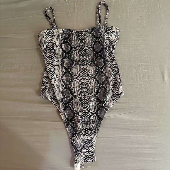 Tops | Snakeskin Bodysuit | Poshmark